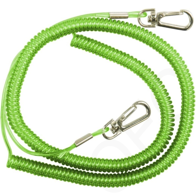 DAM SAFETY COIL CORD WITH SNAP LOCKS 90-275CM